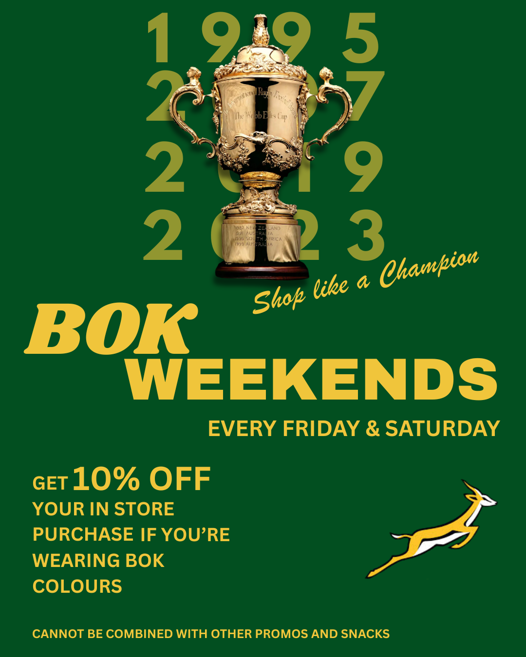 Bok Weekends are BACK! 💚💛 – In The Box