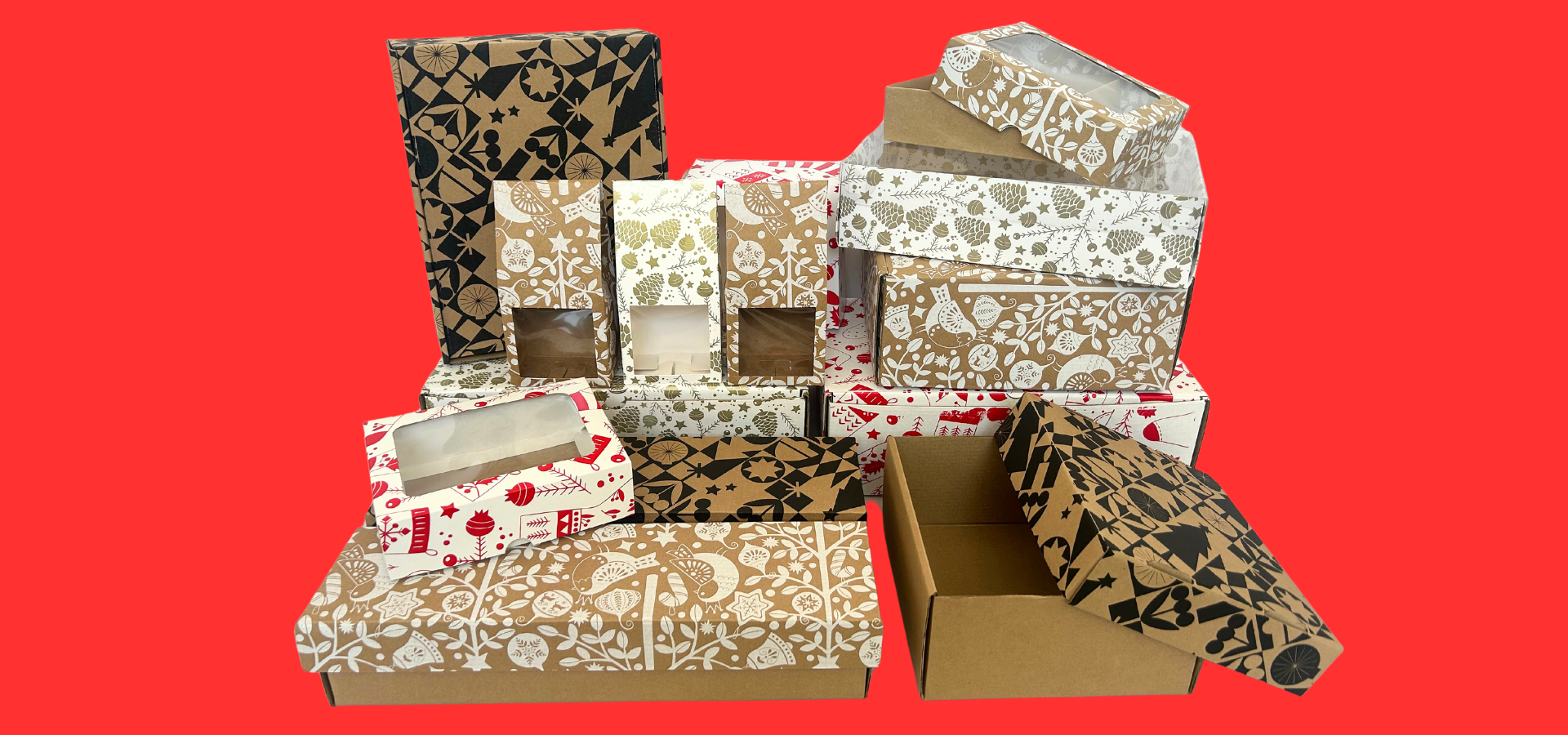 Christmas - Printed Boxes, Fillers, Gifts Tags, Ribbons – In The Box
