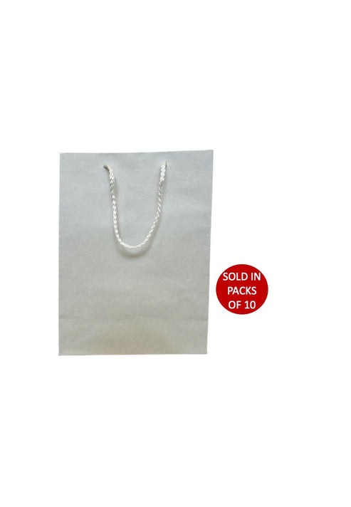 Large White Carrier Bag 275x136x413mm (Pack of 10) – In The Box