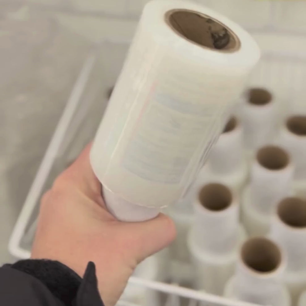 Mini Pallet Wrap Roll 100mm x 150m – In The Box