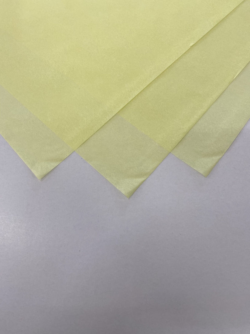 Light Yellow Tissue Paper (100 sheets) – In The Box
