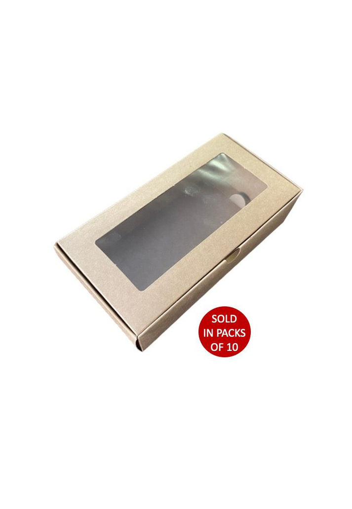Kraft Box with PVC Window 187x90x50mm – In The Box