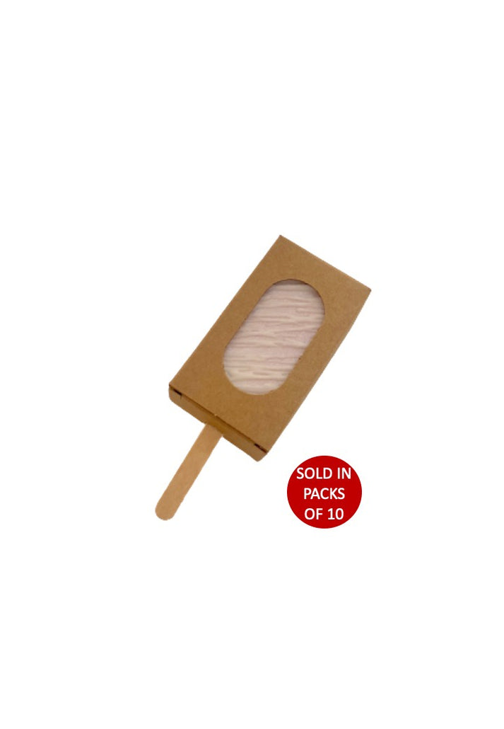 Cakesicle Box (Kraft) 90x50x30mm (Pack of 10) – In The Box