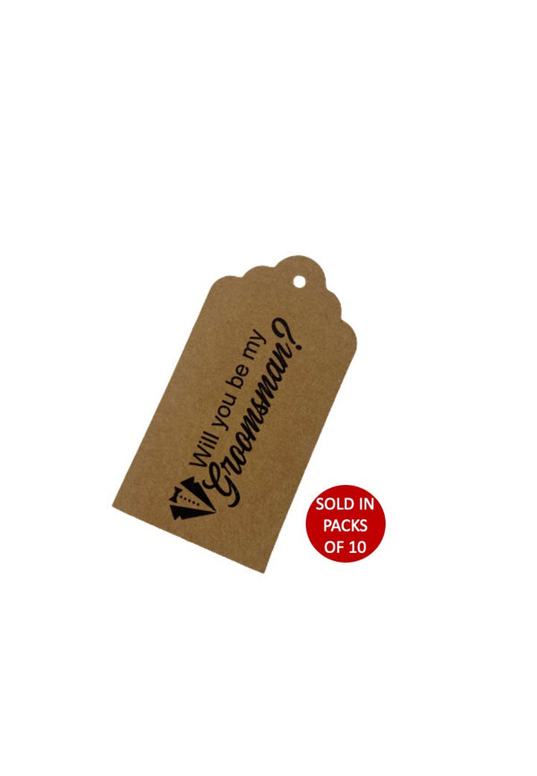 Groomsman Tag (Kraft) – In The Box