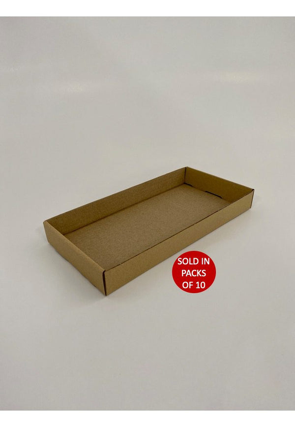 Kraft Tray 256x130x30mm (Pack of 10) – In The Box