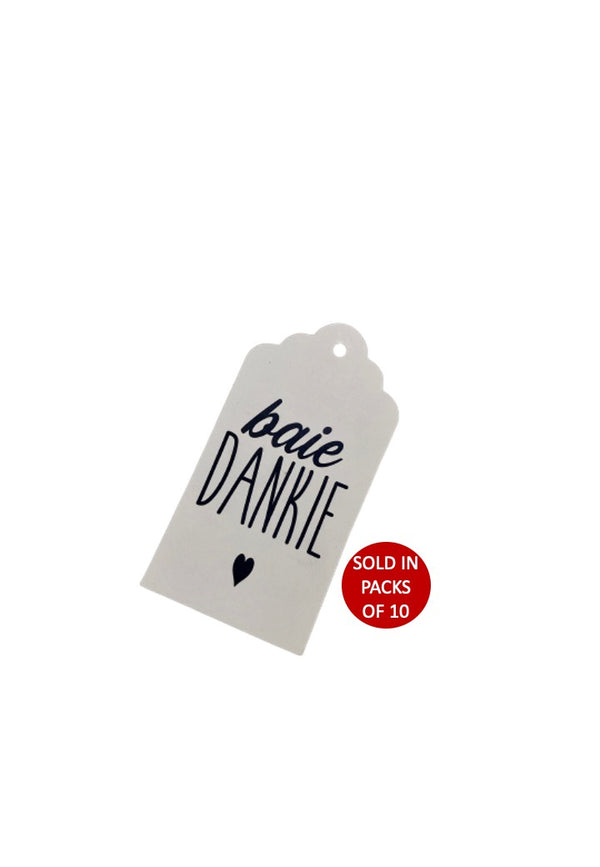 Baie Dankie Tag (White) – In The Box